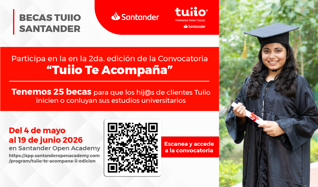 Beca Santander | TUIIO te acompaña II edición | Santander Universidades ...